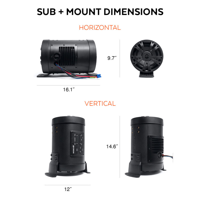 SoundExtreme by ECOXGEAR 8" Subwoofer Dual